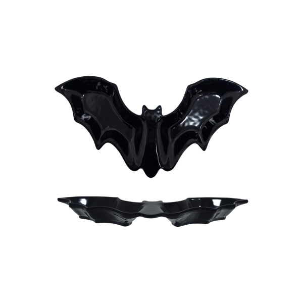Halloween Series-16" Bat Shape Plate, Melamine, Thousand Perfection